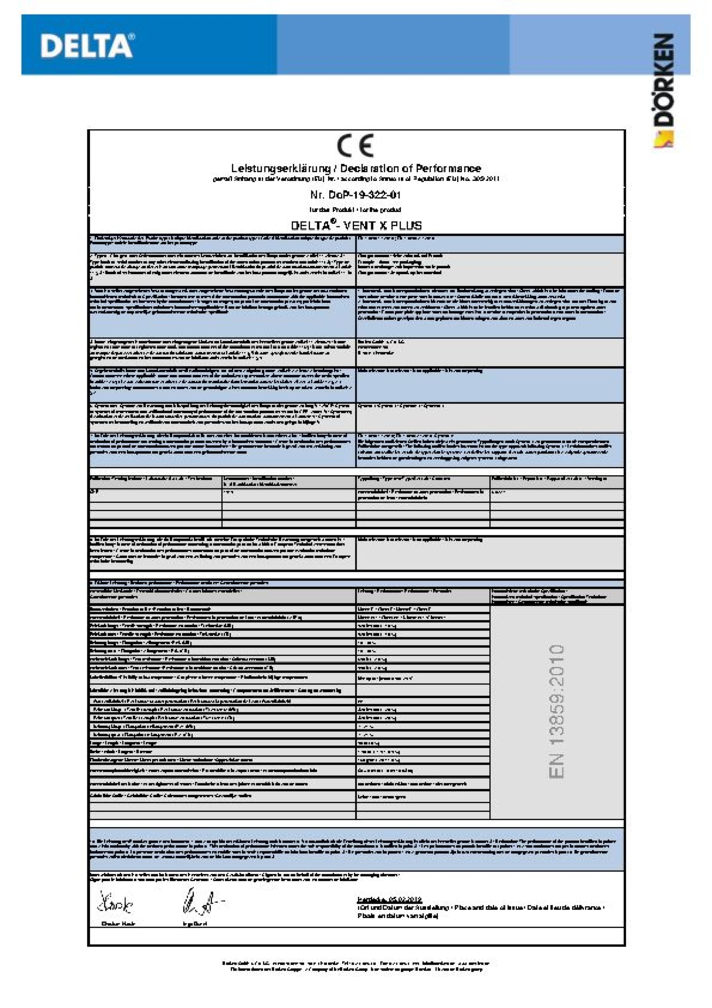 DELTA VENT X PLUS - light and very strong breatheble roofing underlay